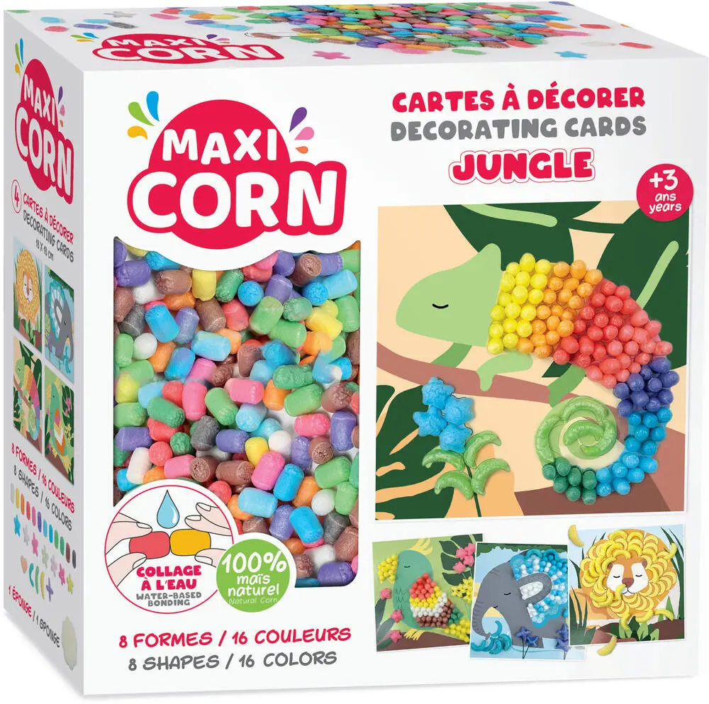 Cartes à décorer Jungle / Maxi Corn – Grandeur Nature